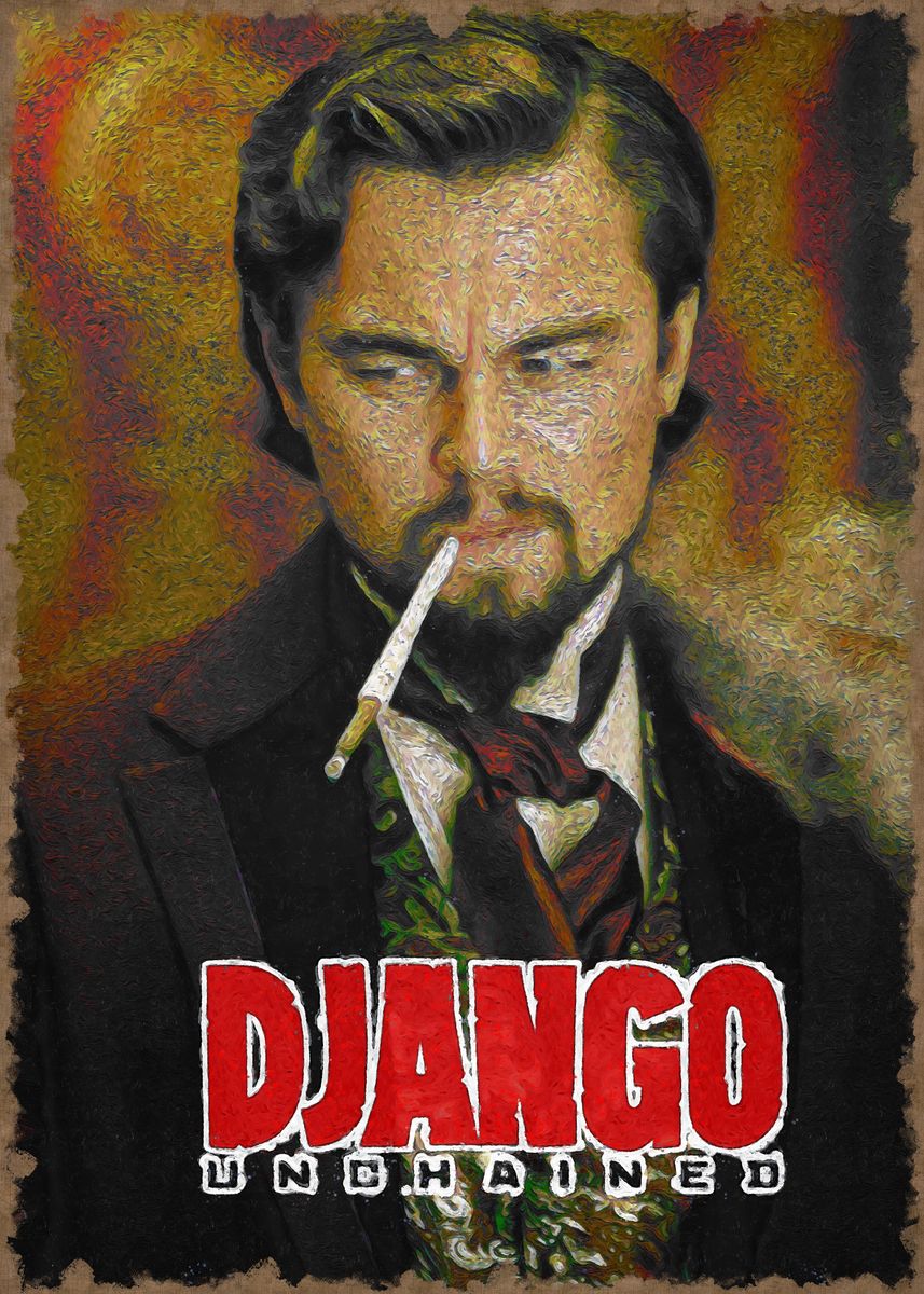 'django unchained calvin' Poster, picture, metal print, paint by ...