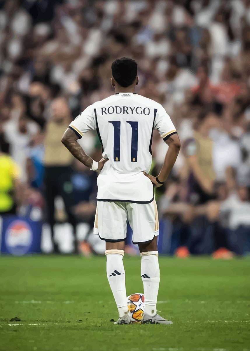 'Rodrygo Goes' Poster, picture, metal print, paint by Zeds | Displate