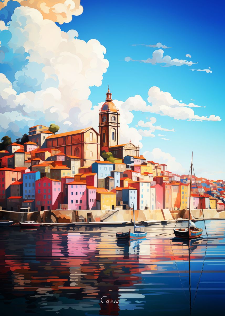 'Calem Oil Painting' Poster, picture, metal print, paint by Mehdi ...