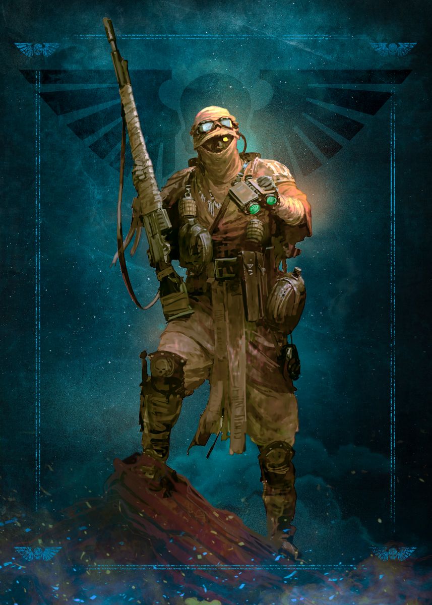 'Tallarn Guardsman' Poster, picture, metal print, paint by Warhammer ...