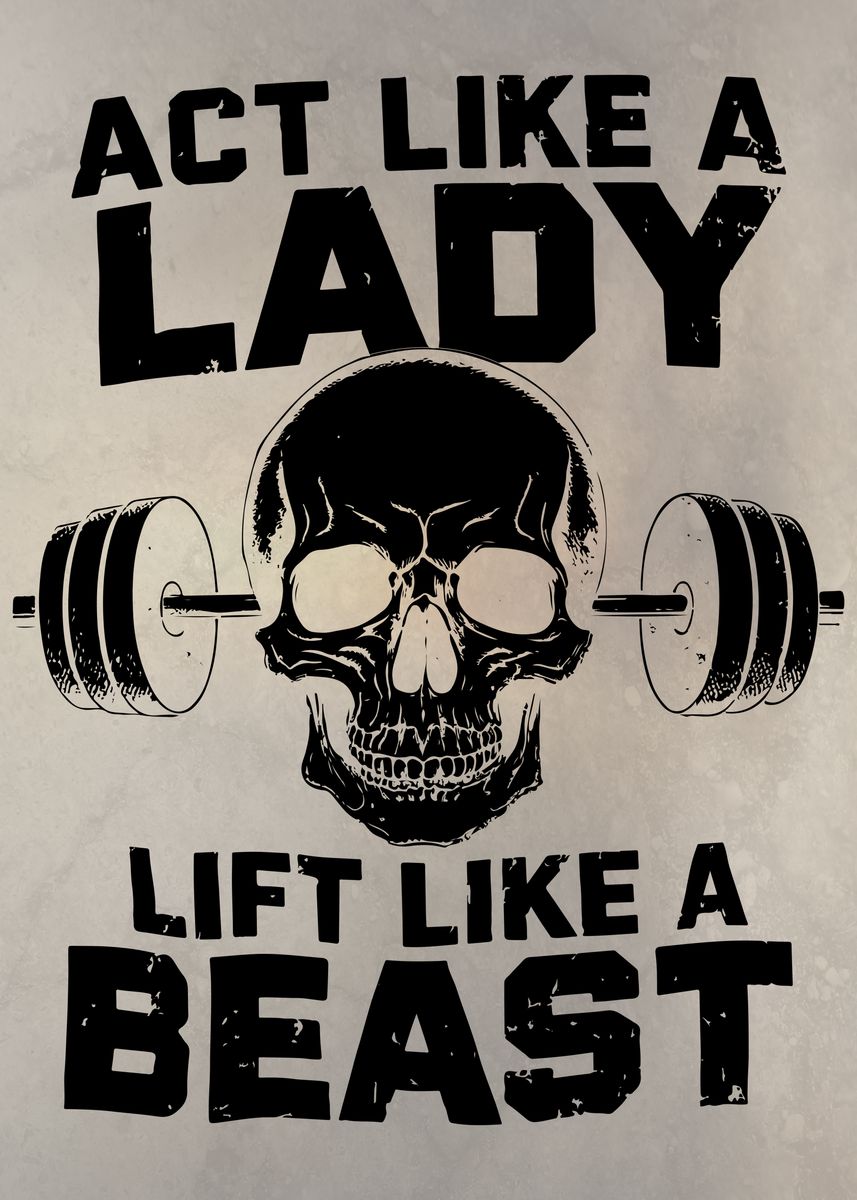 'Lady and Beast Mode' Poster, picture, metal print, paint by 21 MXM ...