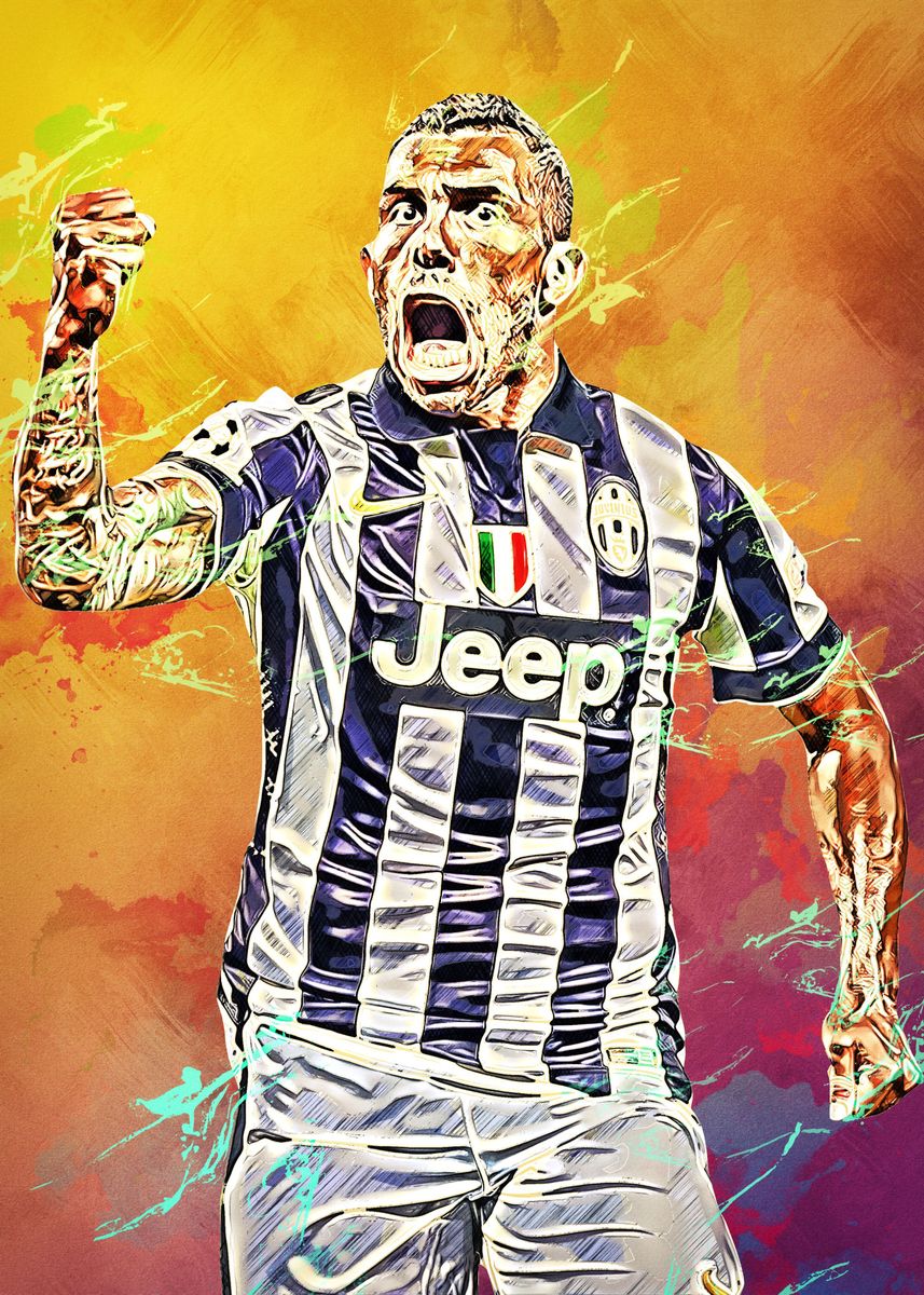 'Carlos Tevez' Poster, picture, metal print, paint by WillardRenner ...