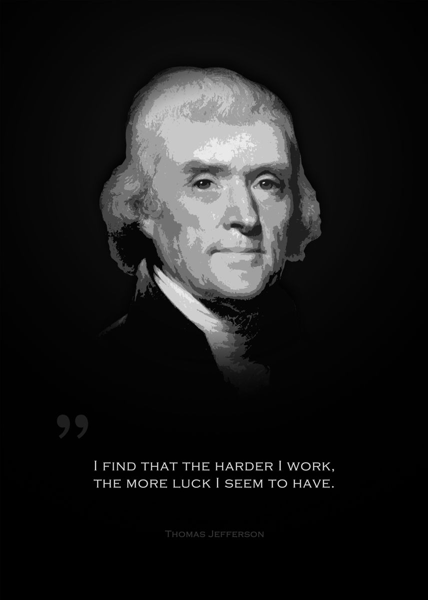 'Thomas Jefferson' Poster, picture, metal print, paint by Chris | Displate