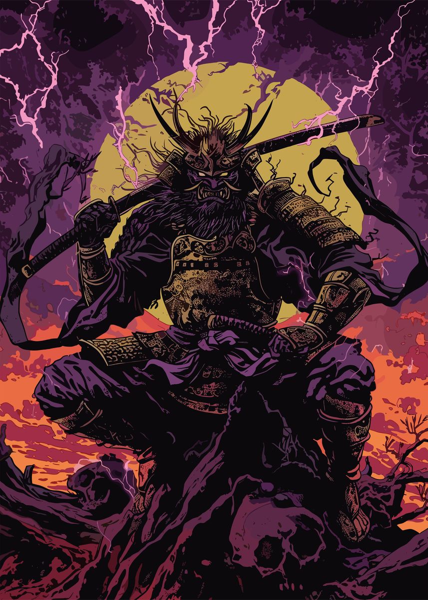 'Legendary Samurai' Poster, picture, metal print, paint by Gomes ...