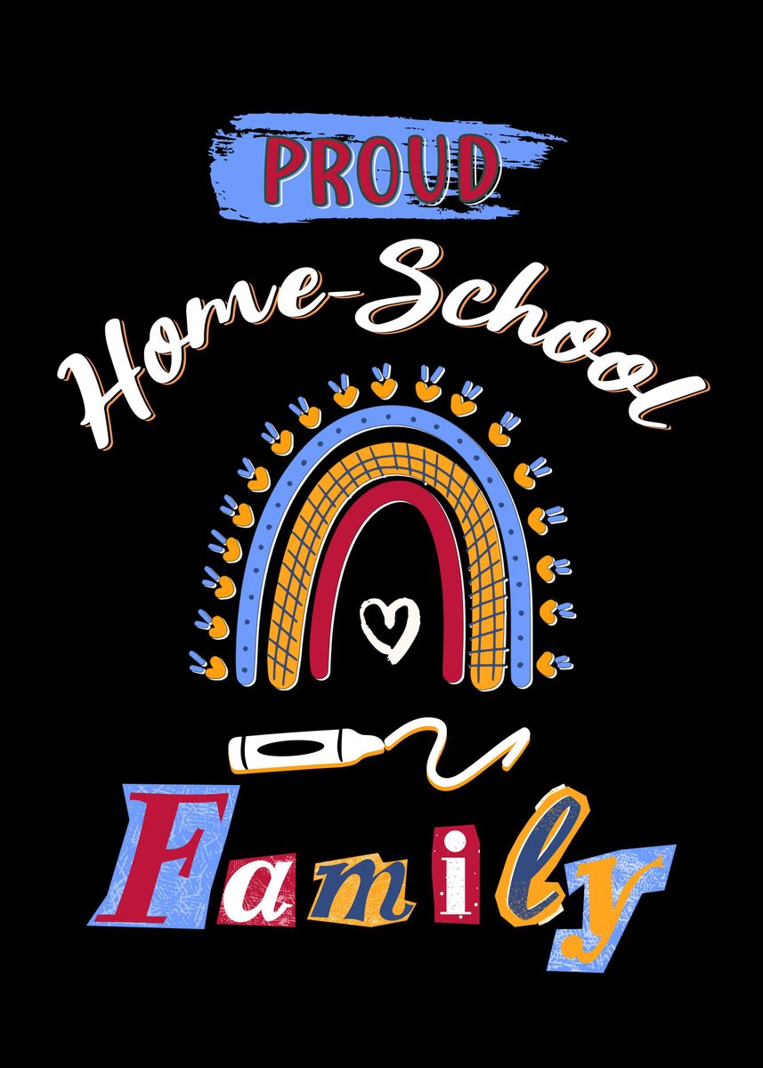 'HomeSchool Family' Poster, picture, metal print, paint by Betsytiptoe ...