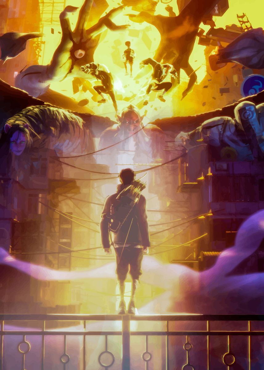 'Kemuri Game' Poster, picture, metal print, paint by death vomit | Displate