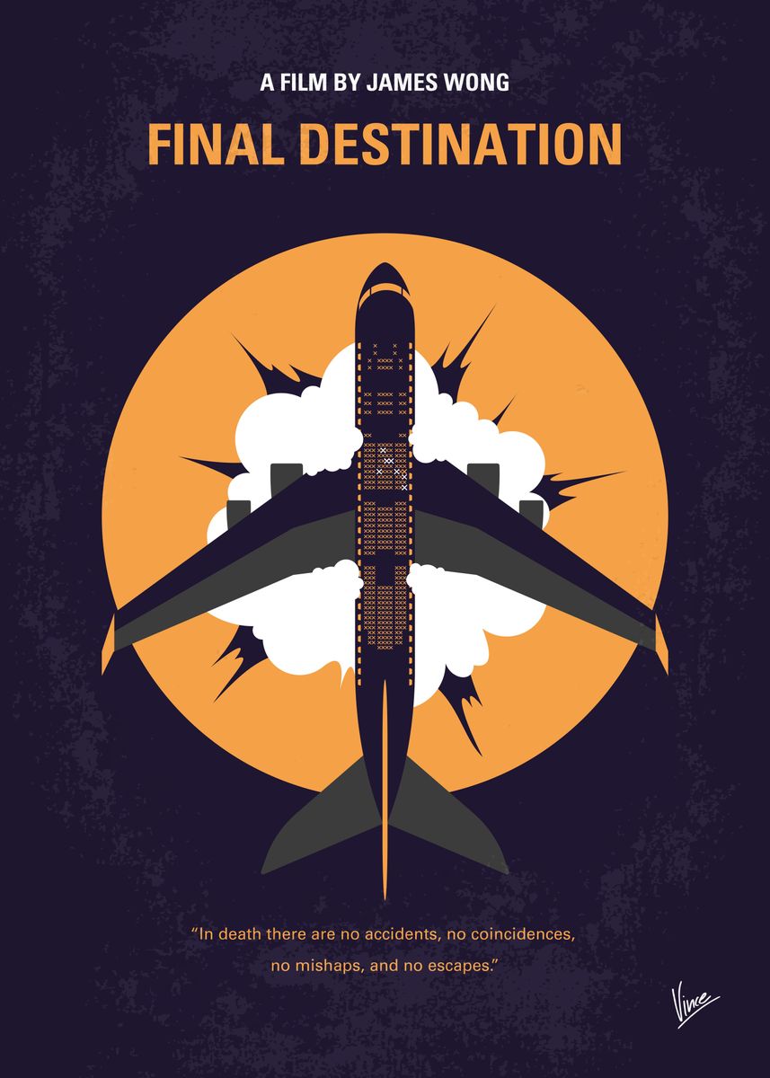 'No1448 Final Destination' Poster, picture, metal print, paint by ...