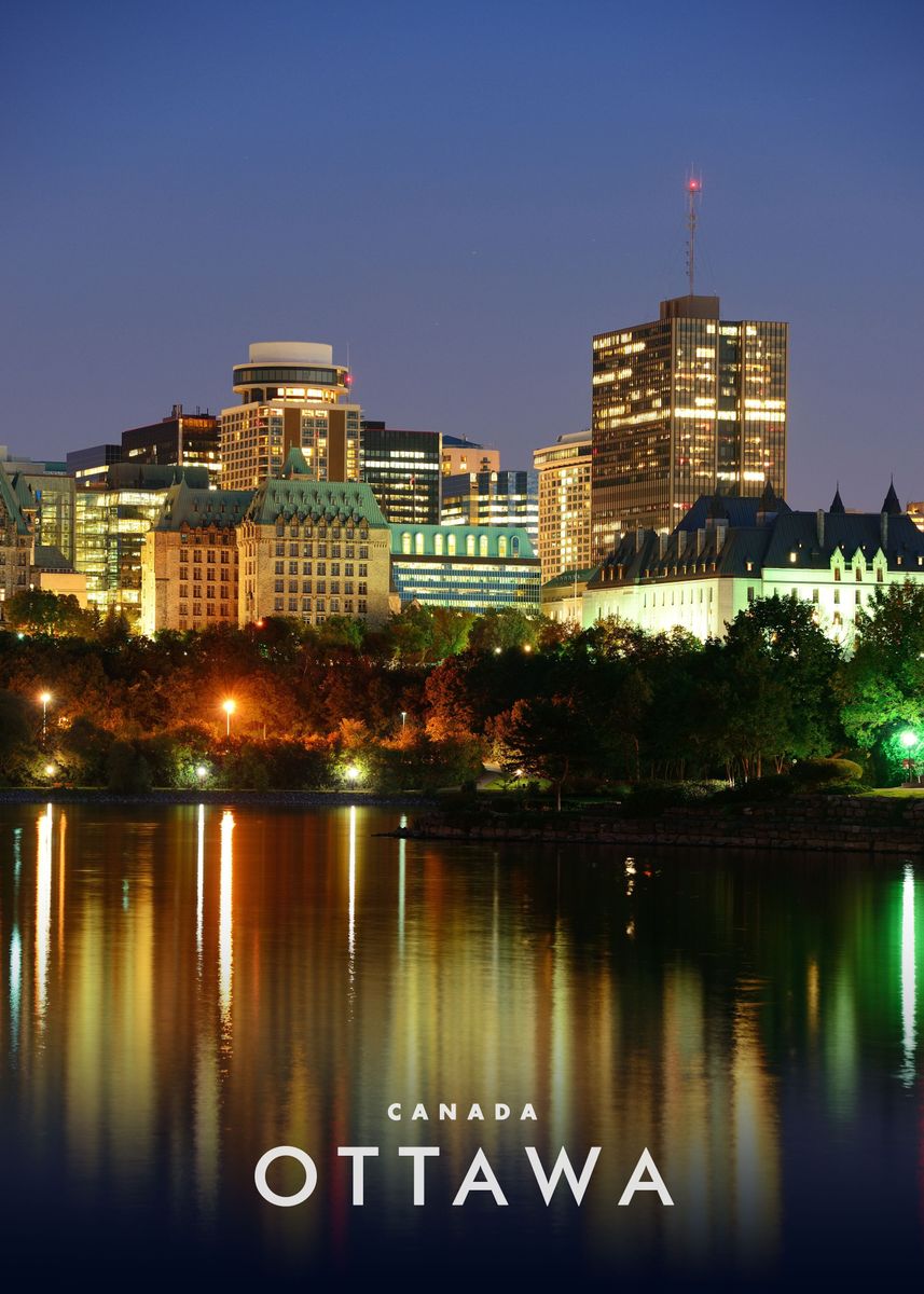 'Ottawa Canada' Poster, picture, metal print, paint by Oneil ...
