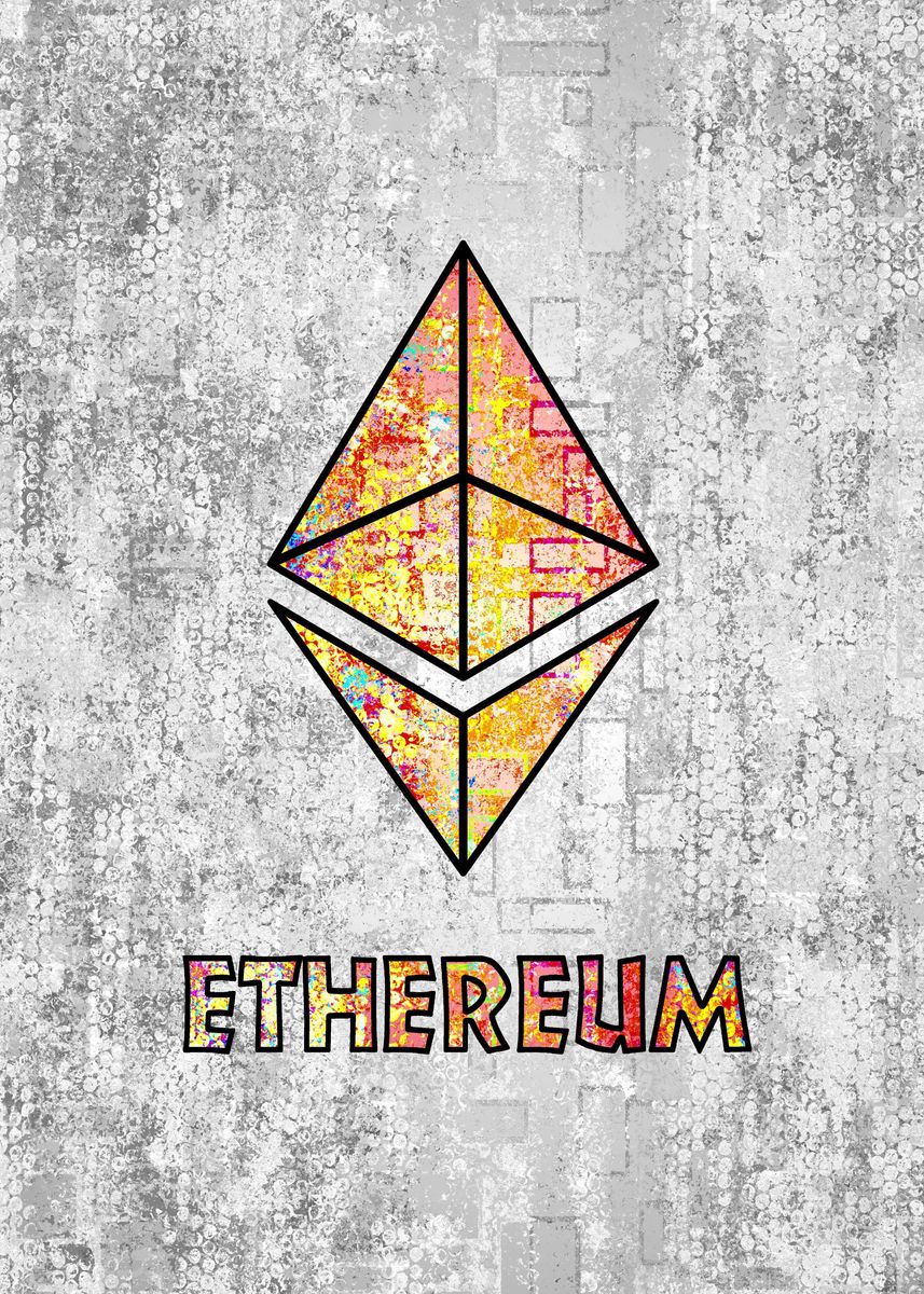 'Ethereum Crypto Logo' Poster, picture, metal print, paint by Jeremy ...