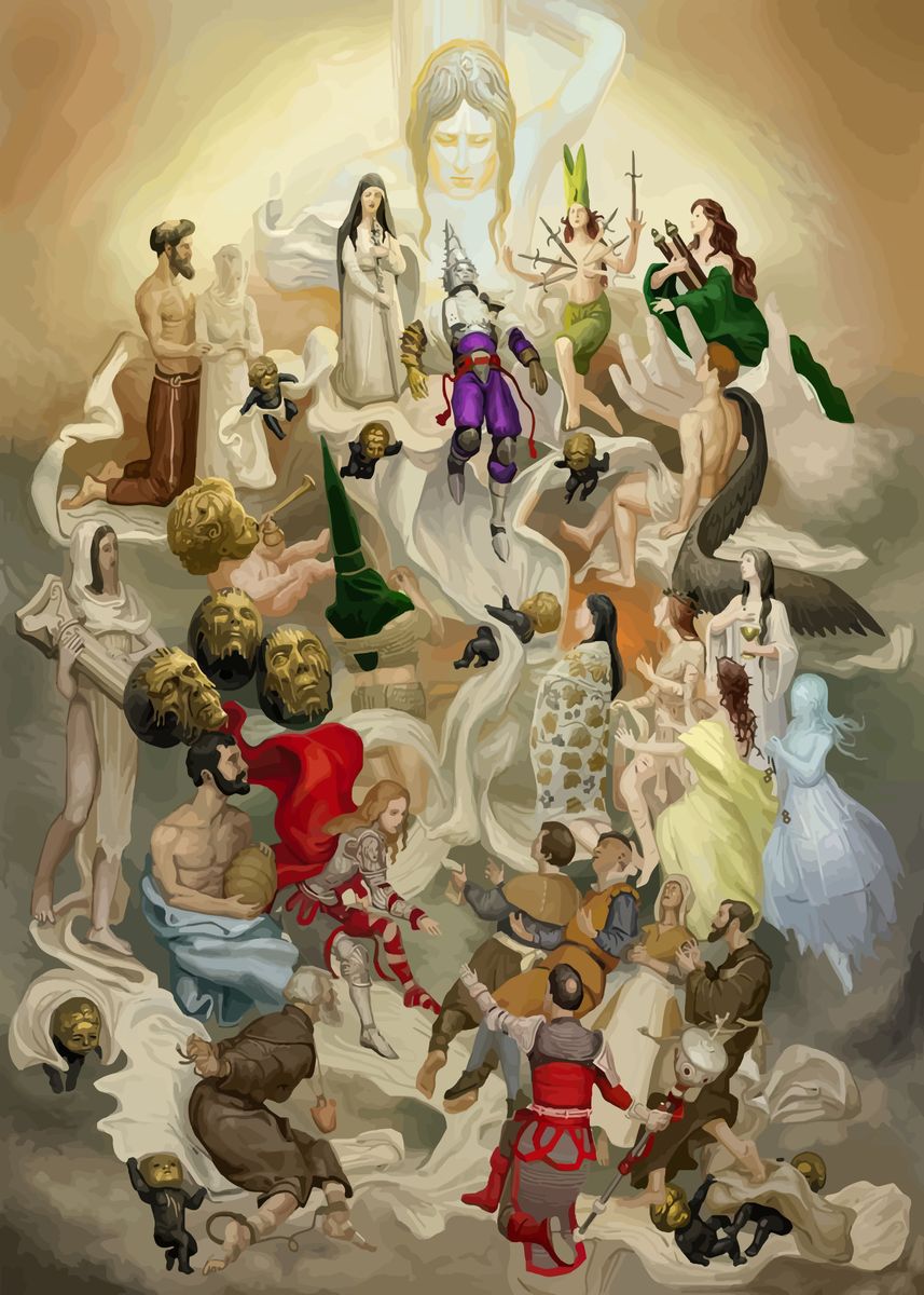 'blasphemous' Poster, picture, metal print, paint by kucing manja ...