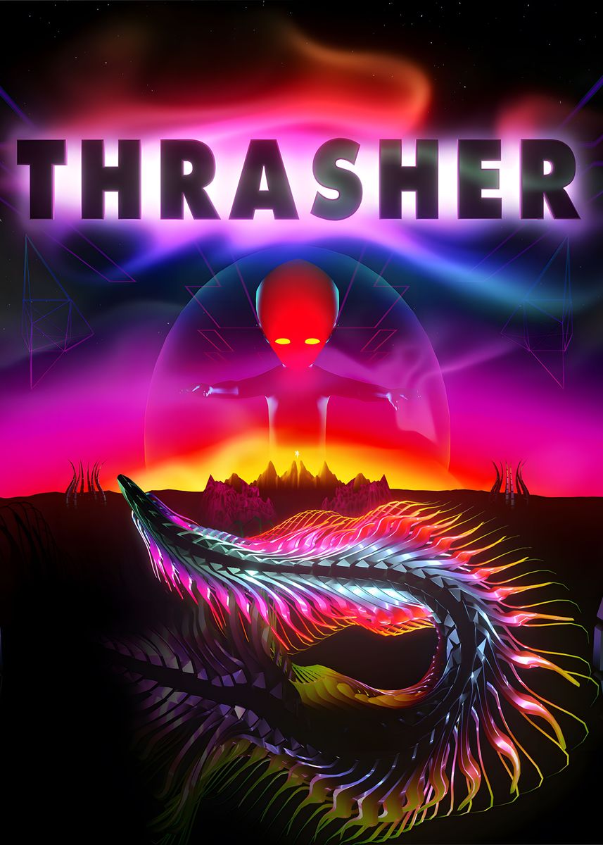 'Thrasher Game' Poster, picture, metal print, paint by Halumajaro ...