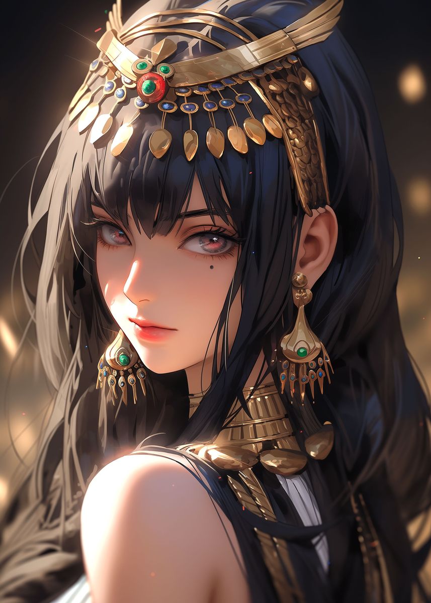 'Cute Cleopatra' Poster, picture, metal print, paint by Siren Song ...
