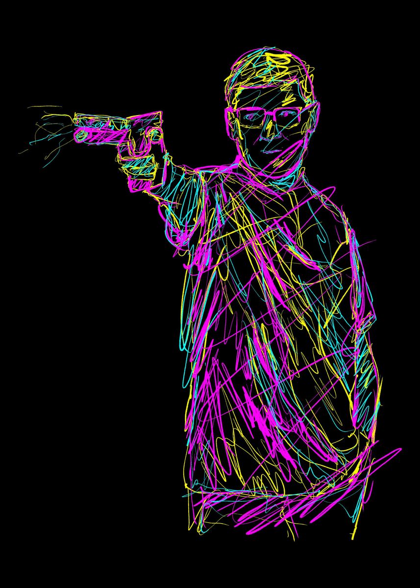 'turkiye the hitman shooter' Poster, picture, metal print, paint by ...