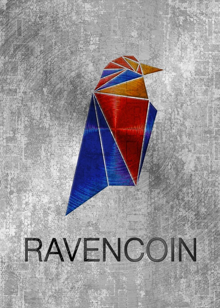 'Crypto RavenCoin Logo' Poster, picture, metal print, paint by Jeremy ...