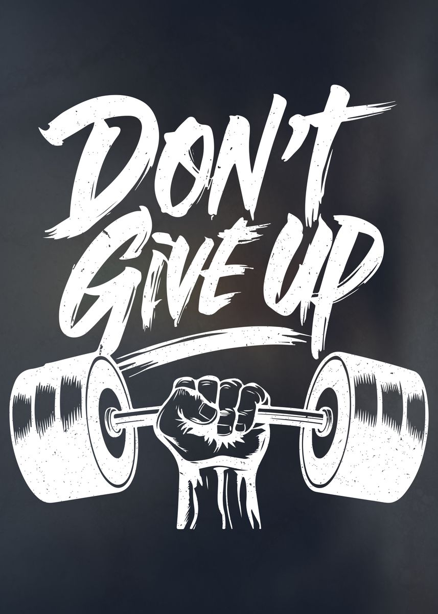 'Keep Pushing Gym ' Poster, picture, metal print, paint by 21 MXM ...