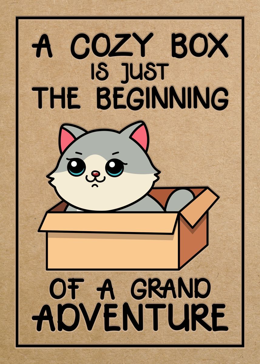 'Cozy Box Adventure' Poster, picture, metal print, paint by taofik ...