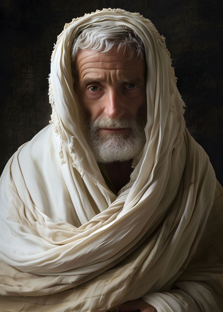 'Abraham ' Poster, picture, metal print, paint by Vendzi | Displate