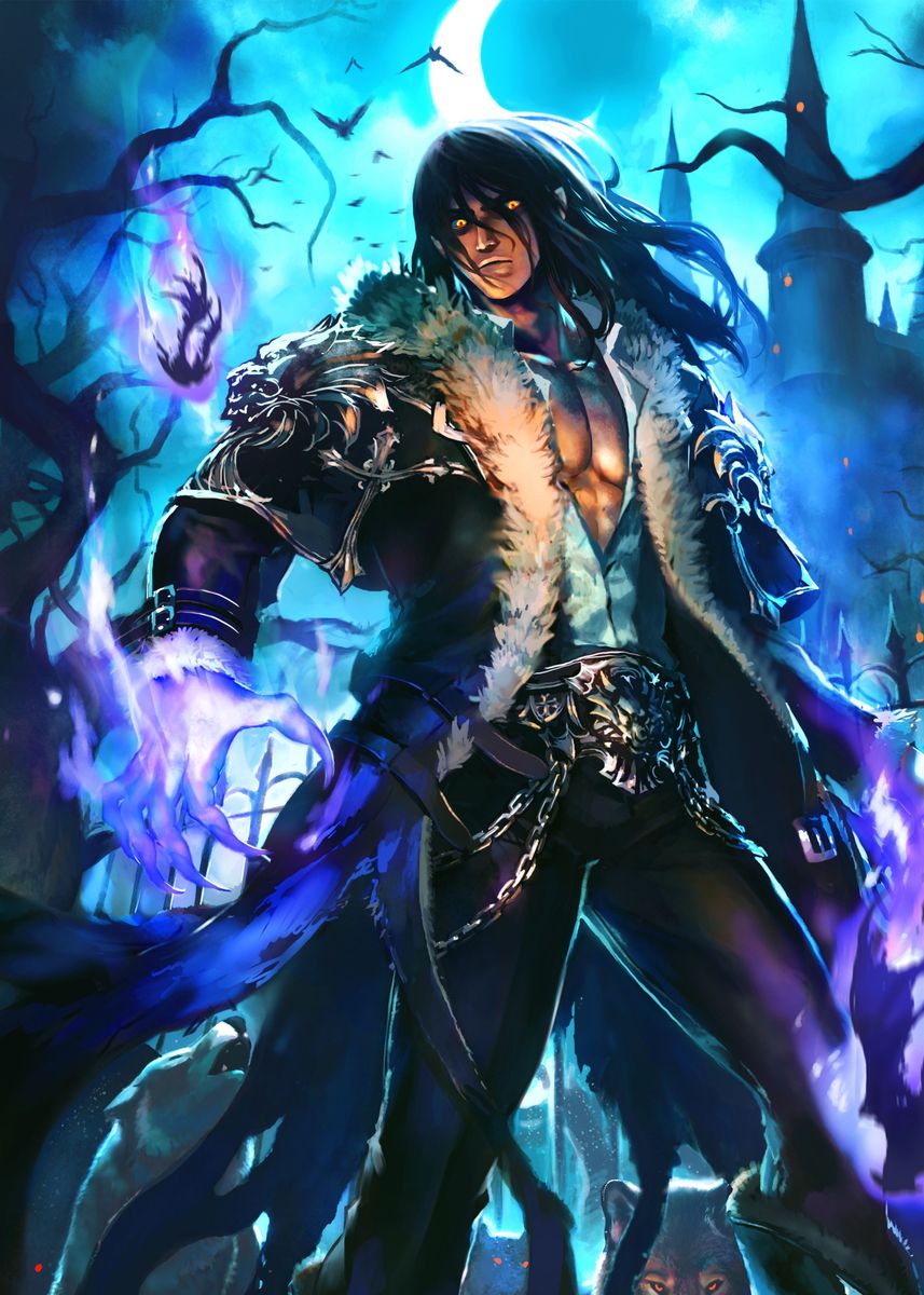 'king vampire' Poster, picture, metal print, paint by Music Sky | Displate