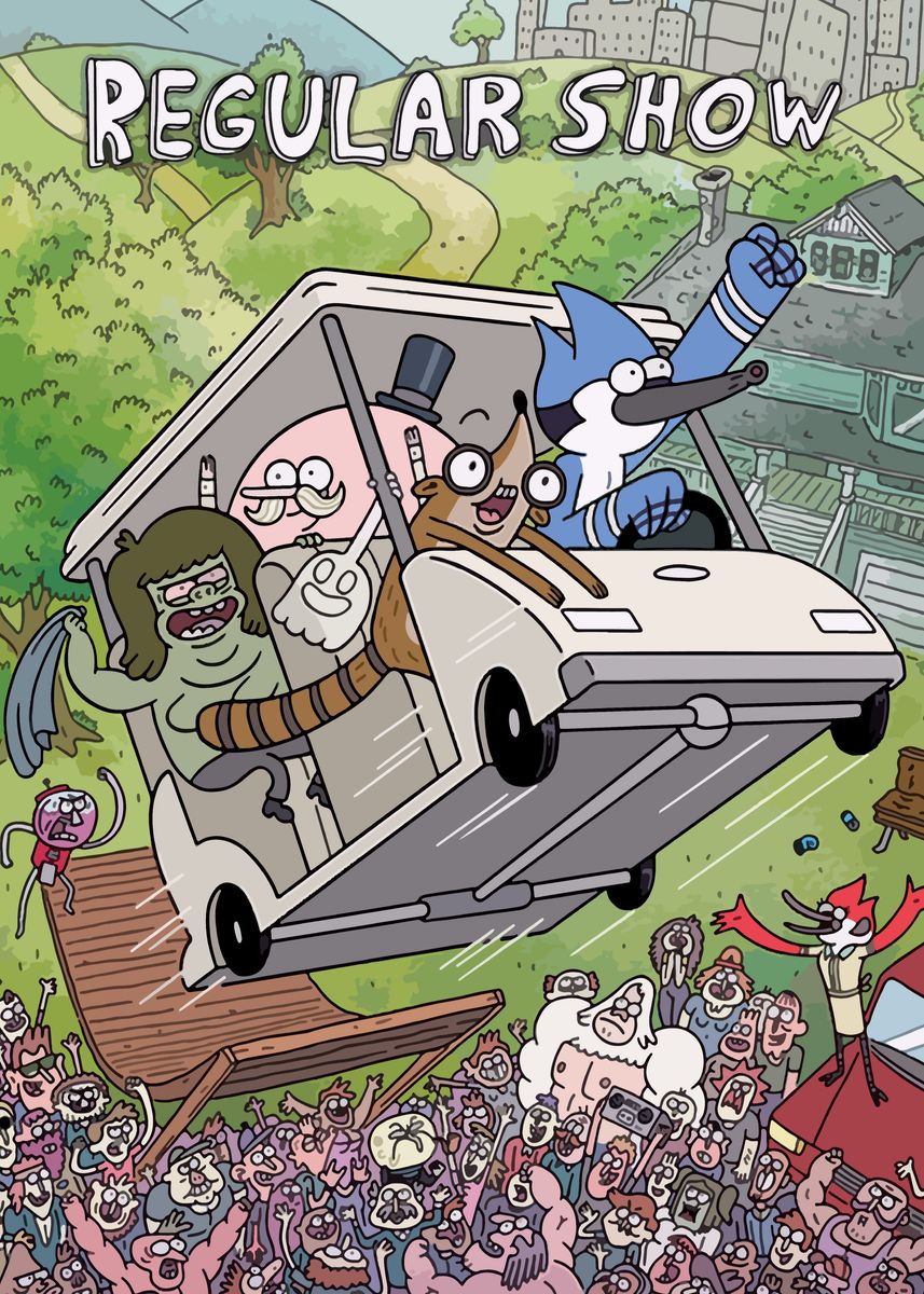 'regular show' Poster, picture, metal print, paint by Blessing Fortune ...