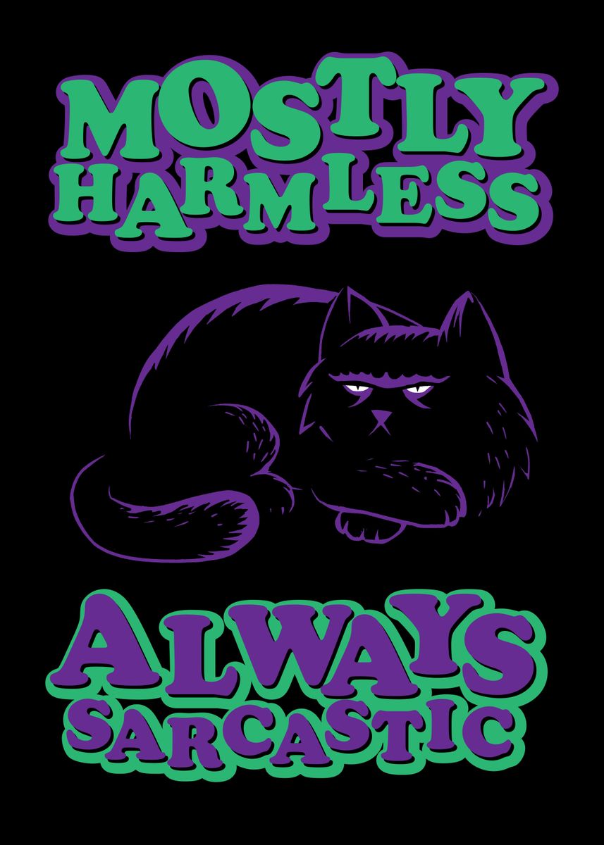 'Mostly Harmless' Poster, picture, metal print, paint by Dalibor Novak ...