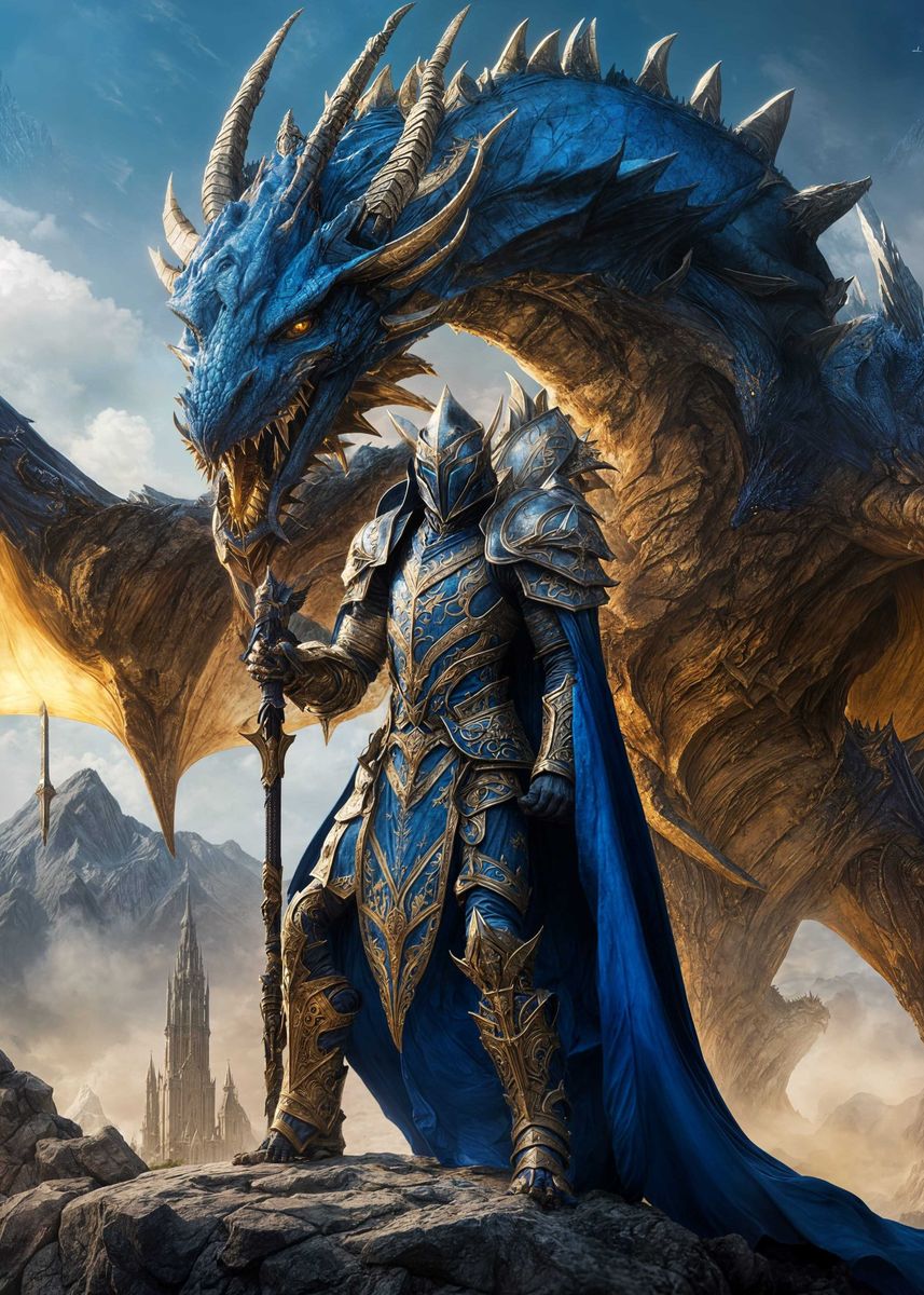 'Dragon Rider' Poster, picture, metal print, paint by Martin Engman ...