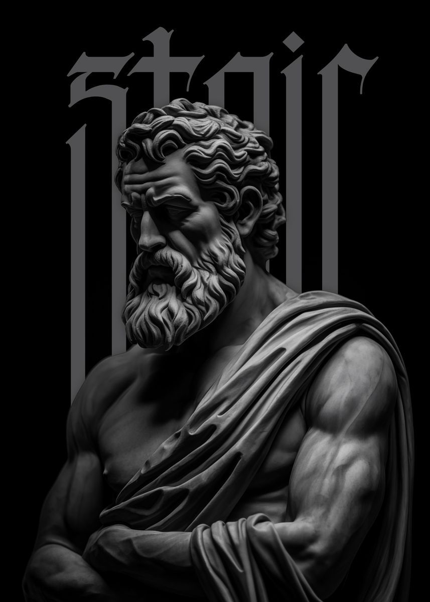 'Marcus Aurelius Stoic Text' Poster, picture, metal print, paint by ...