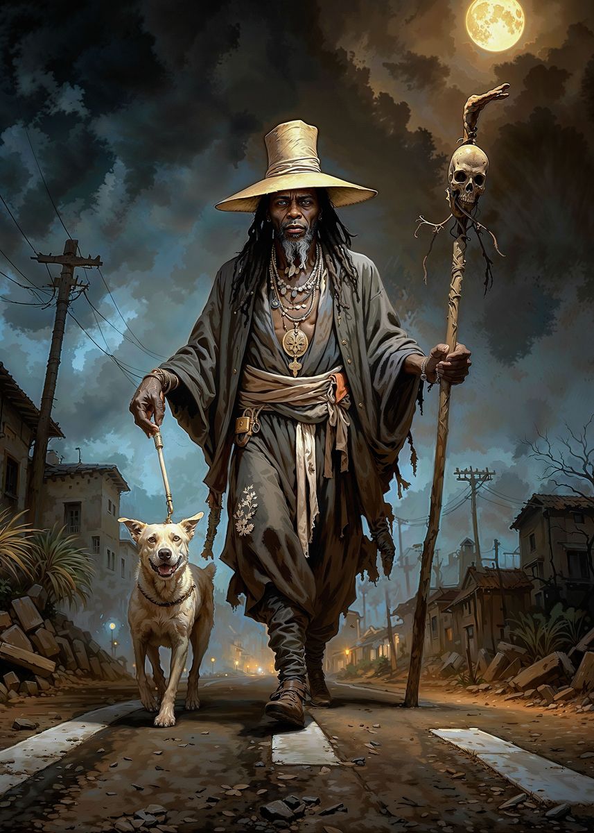 'Papa Legba' Poster, picture, metal print, paint by Alice White Milano ...