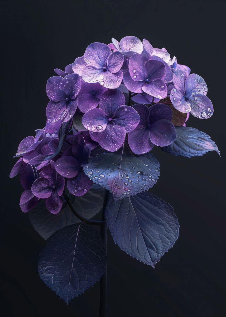 'Hydrangea Elegant Flower' Poster, picture, metal print, paint by Ray ...