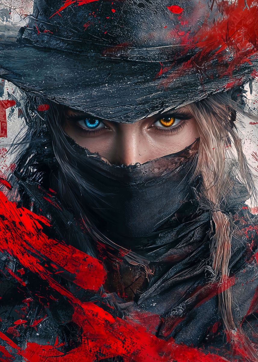 'Female Blood Hunter' Poster, picture, metal print, paint by Hako ...