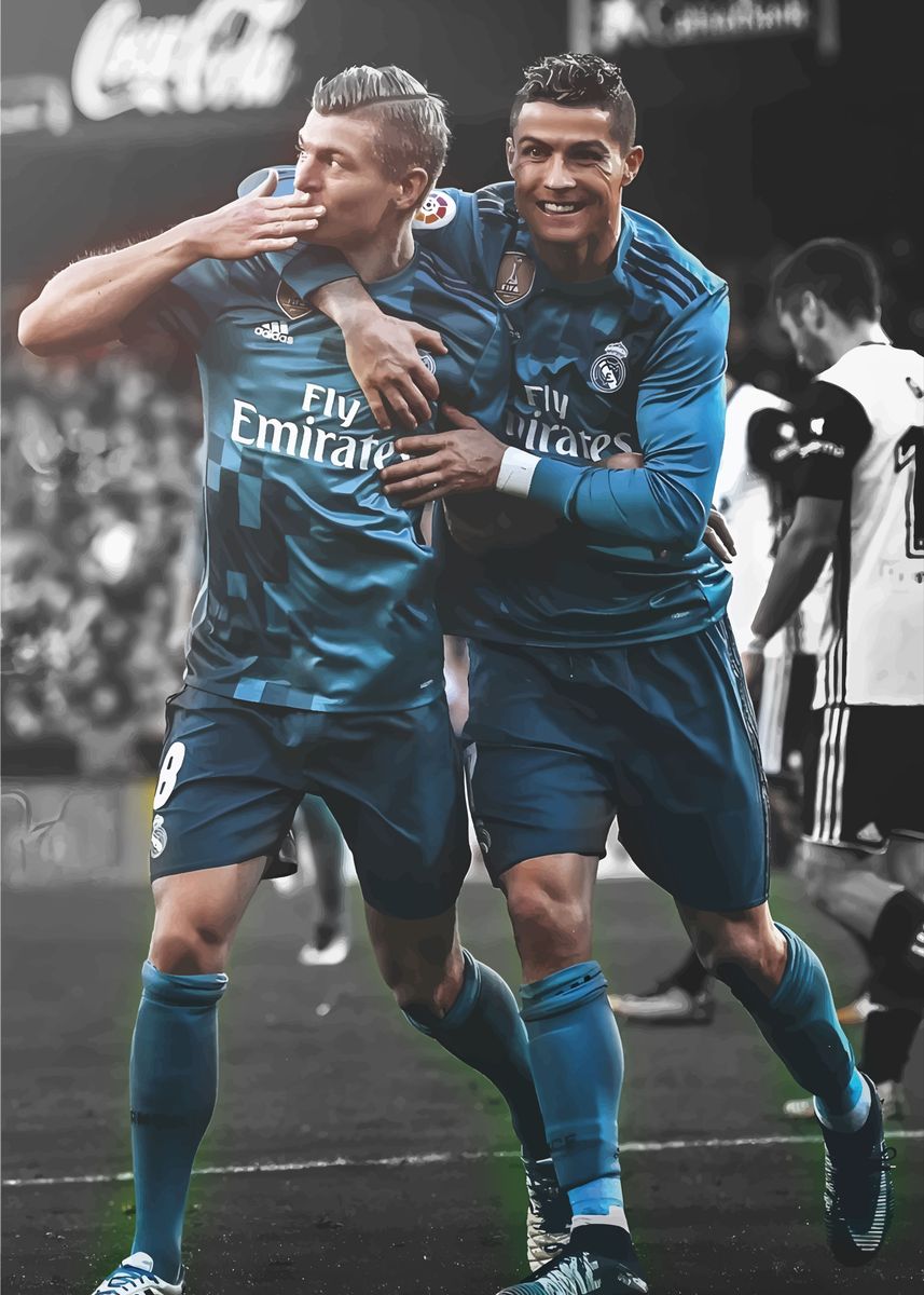 'Toni Kroos Ronaldo' Poster, picture, metal print, paint by thomas1 ...