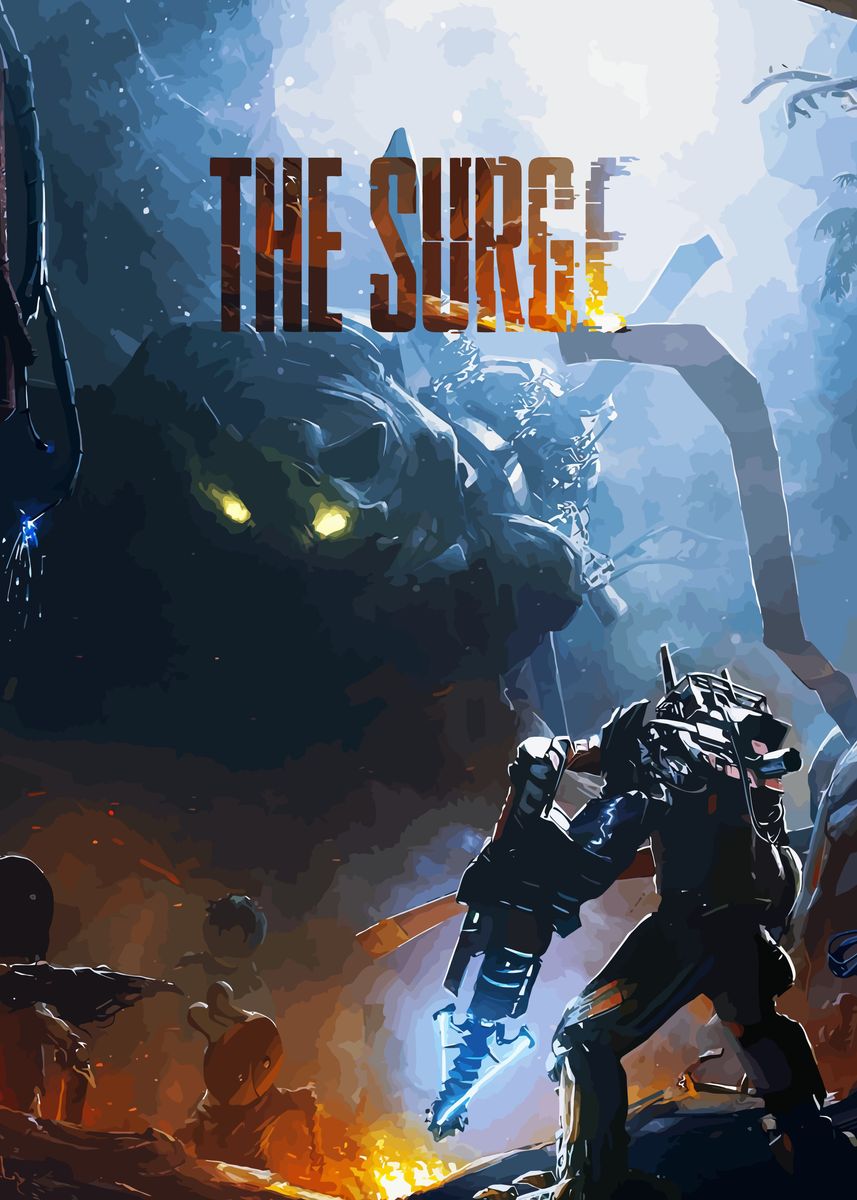 'The Surge' Poster, picture, metal print, paint by Elora Marisole ...