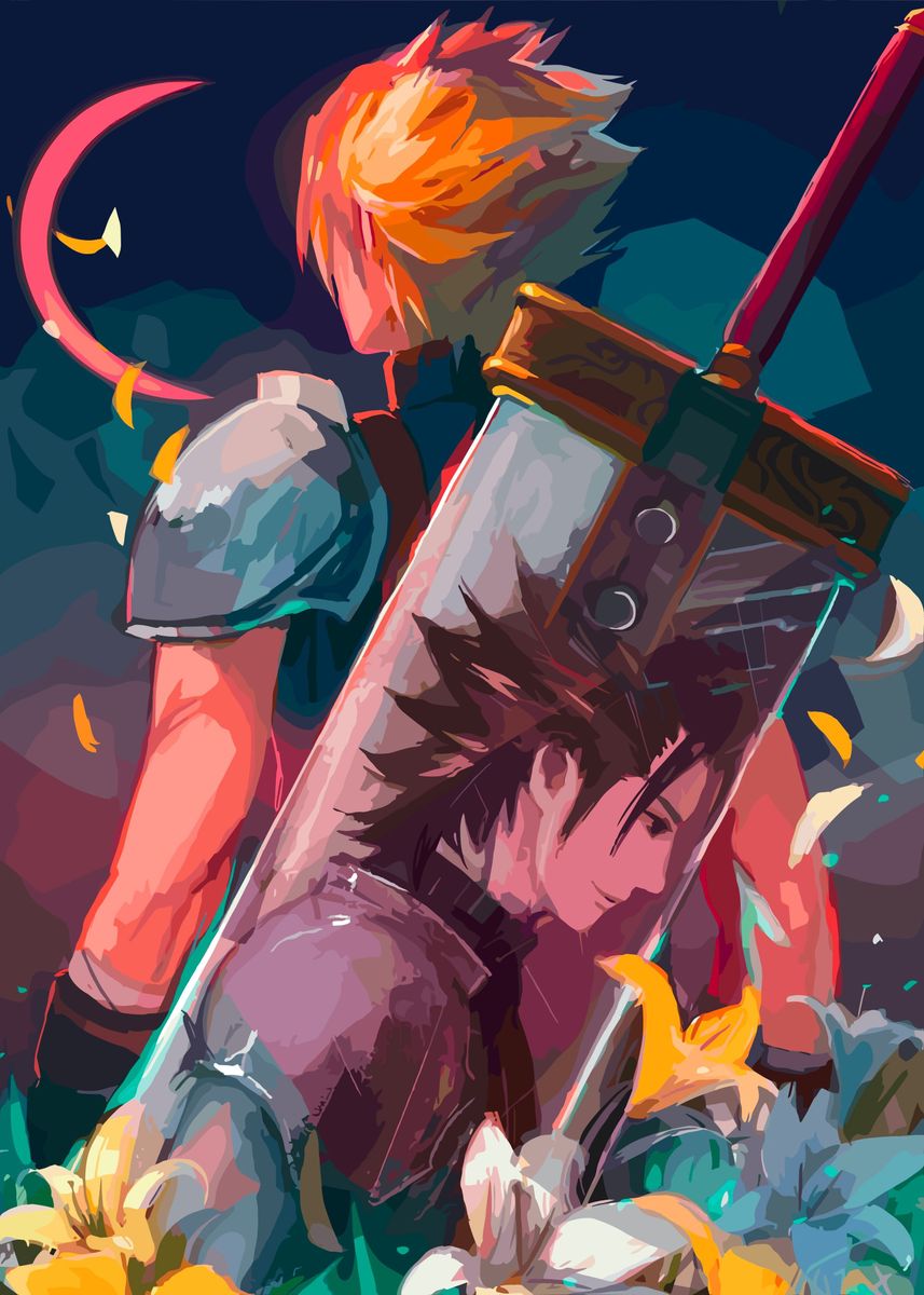 'Samurai Cloud ' Poster, picture, metal print, paint by Savika | Displate