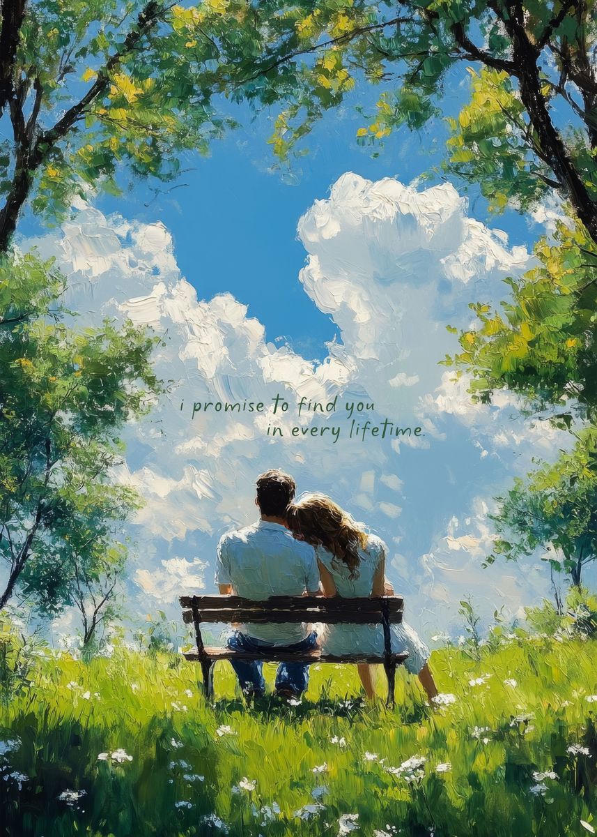 'Cute Couples Love Quote' Poster, picture, metal print, paint by Sakumi ...