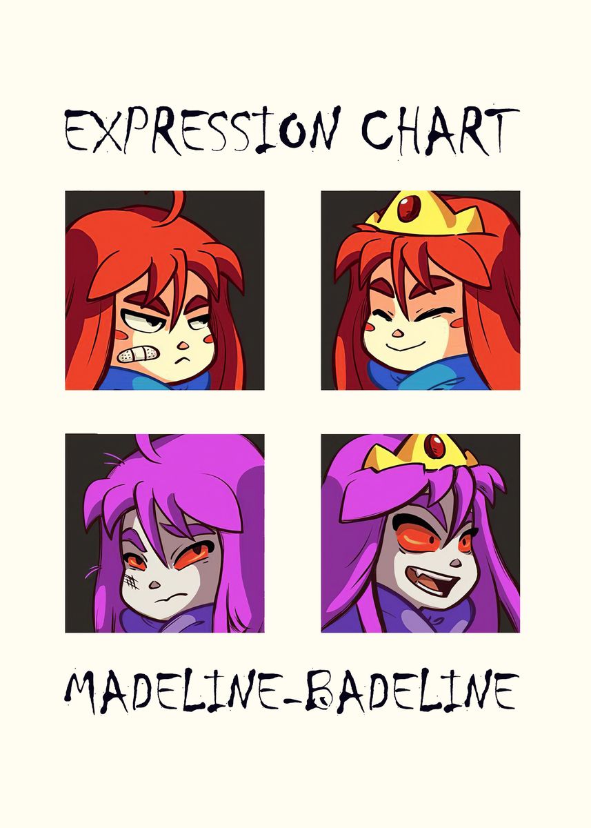 'Celeste Game Expression ' Poster, picture, metal print, paint by ...