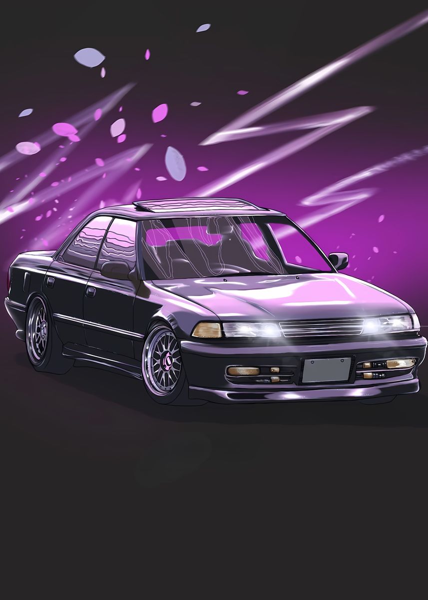 'toyota cresta skyline ' Poster, picture, metal print, paint by metro ...