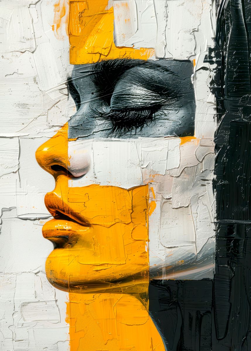 'Abstraction and realism' Poster, picture, metal print, paint by ...