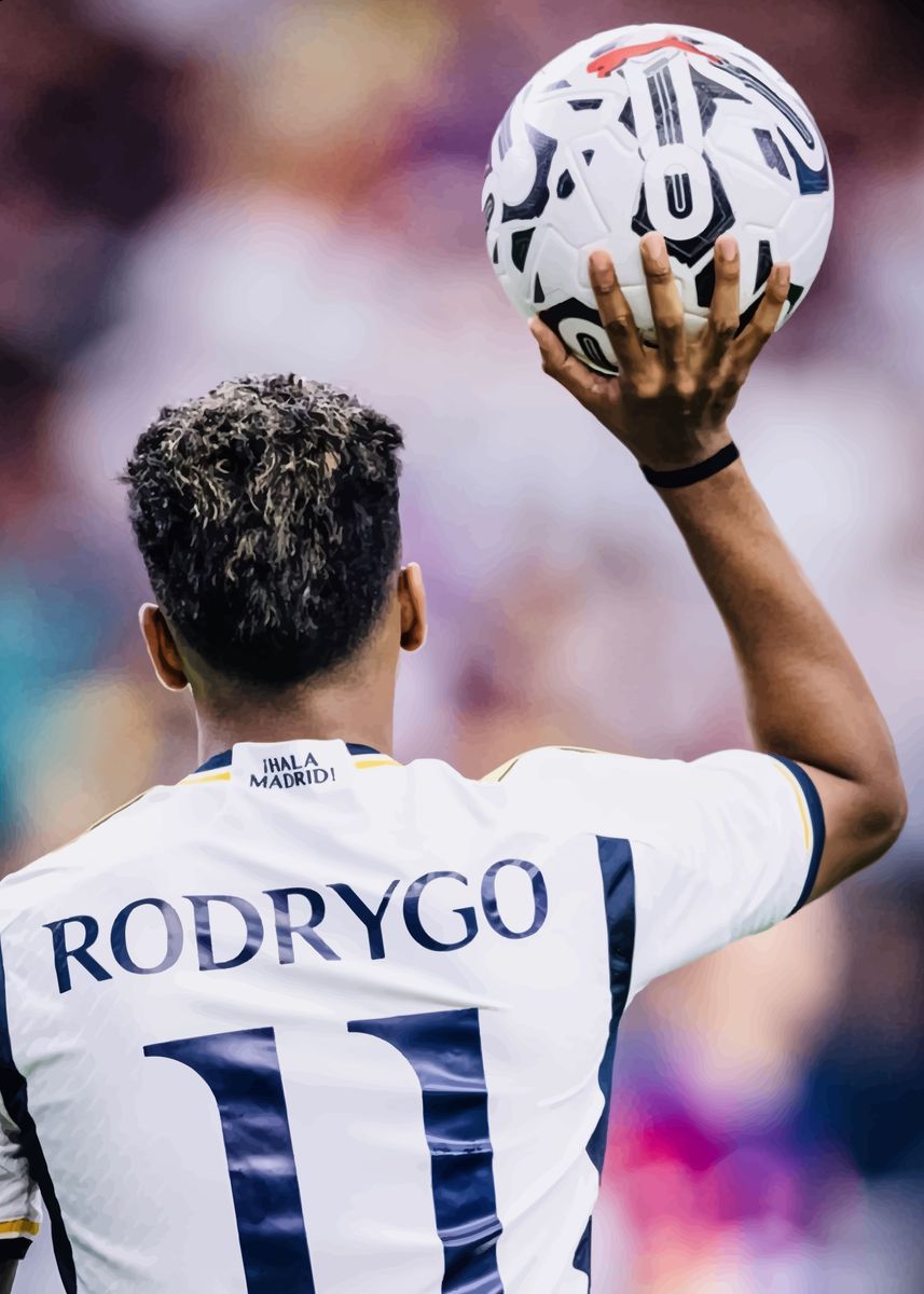 'Rodrygo Goes' Poster, picture, metal print, paint by Zeds | Displate
