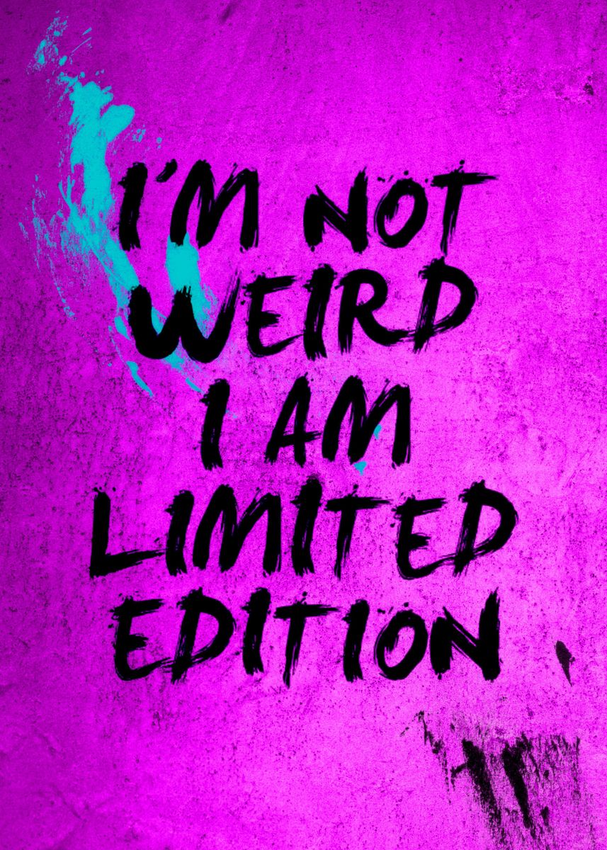 'weird' Poster, picture, metal print, paint by alessandra picoli | Displate