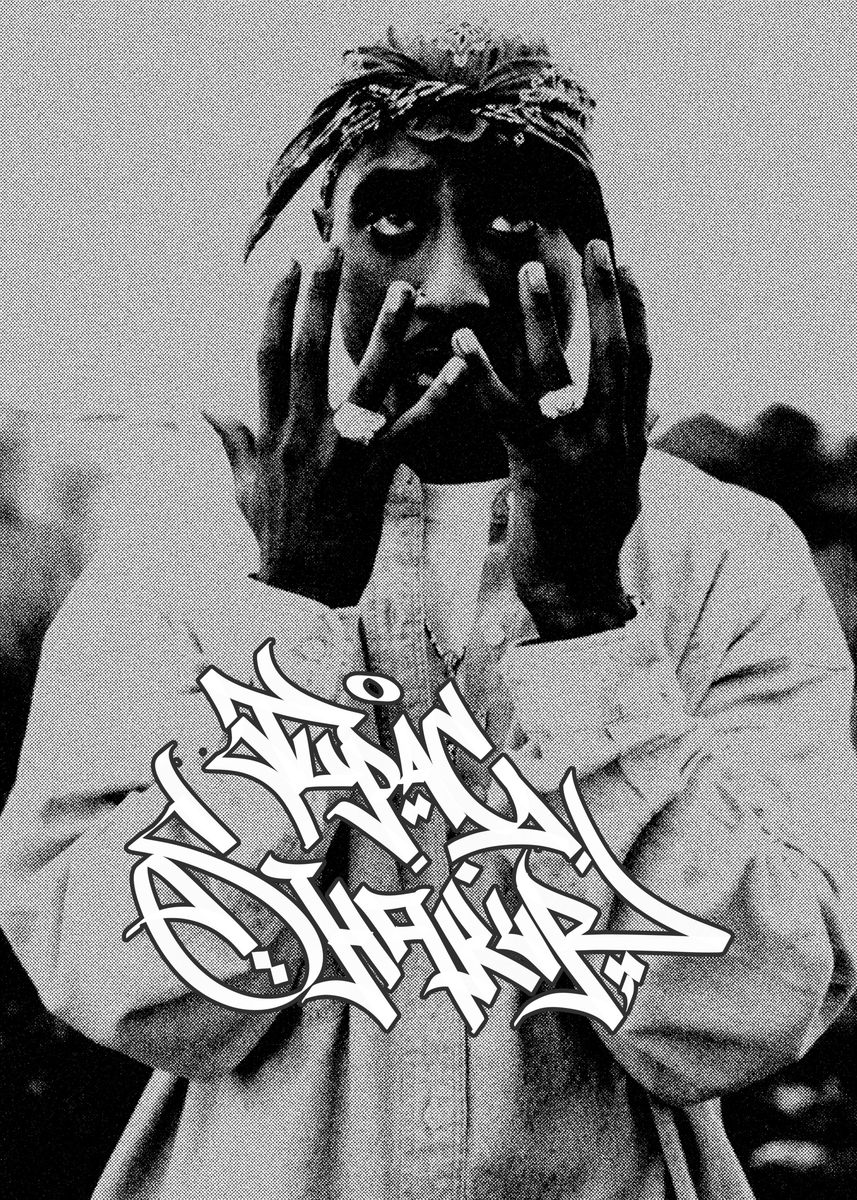 'Tupac Rapper' Poster, picture, metal print, paint by mfad27 fadhil ...