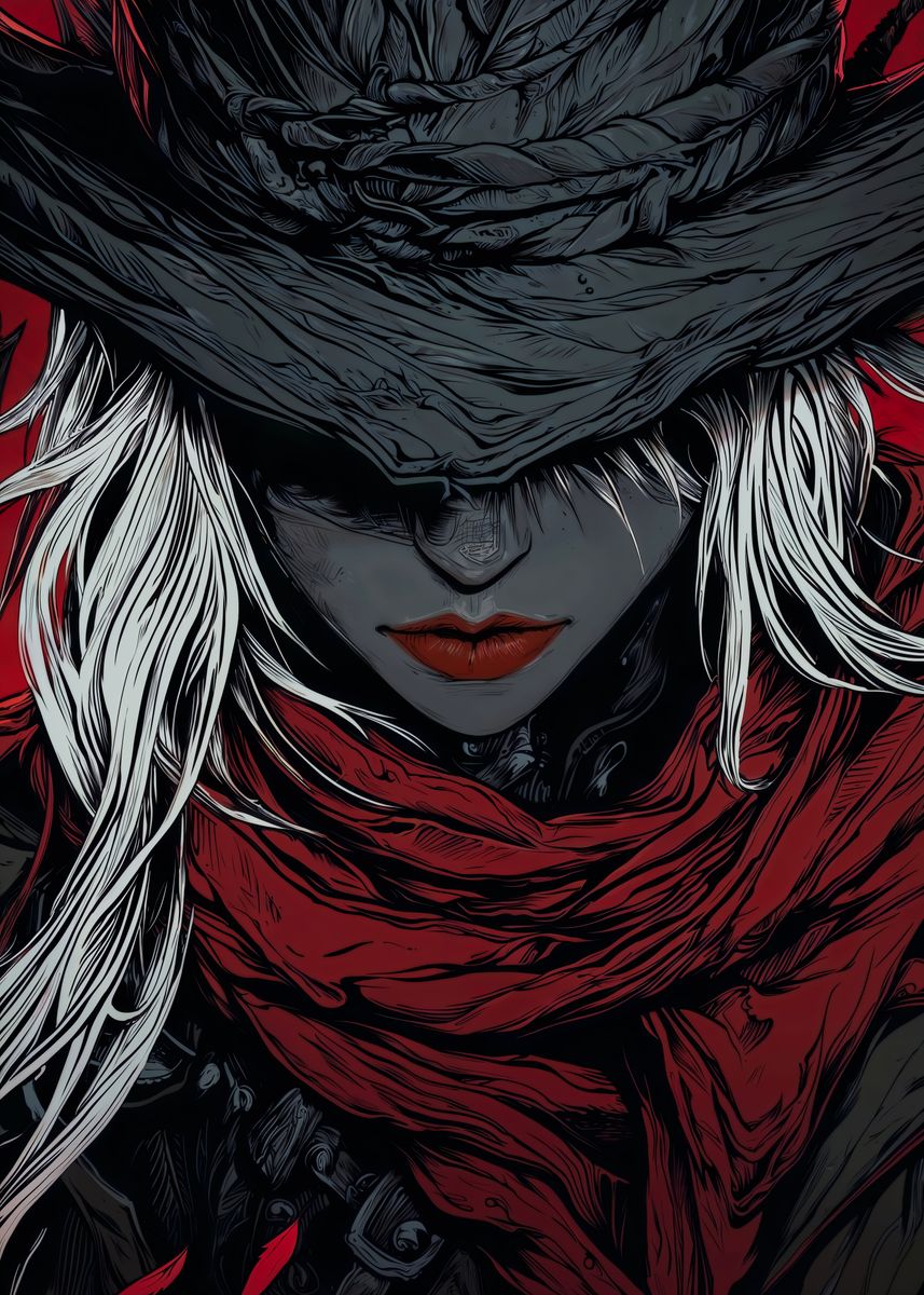 'Female Blood Hunter' Poster, picture, metal print, paint by Hako ...