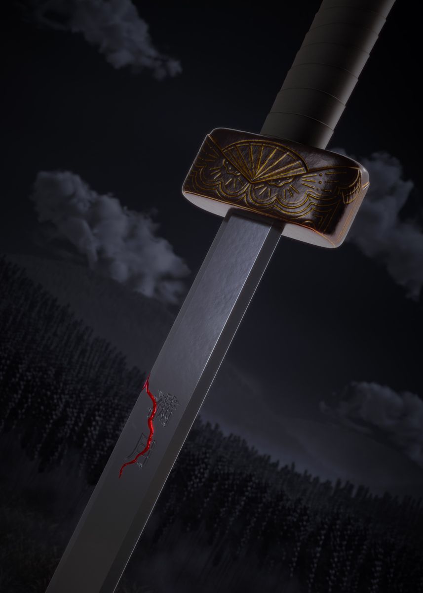 'Full Moon Blade' Poster, picture, metal print, paint by Soul Remesher ...