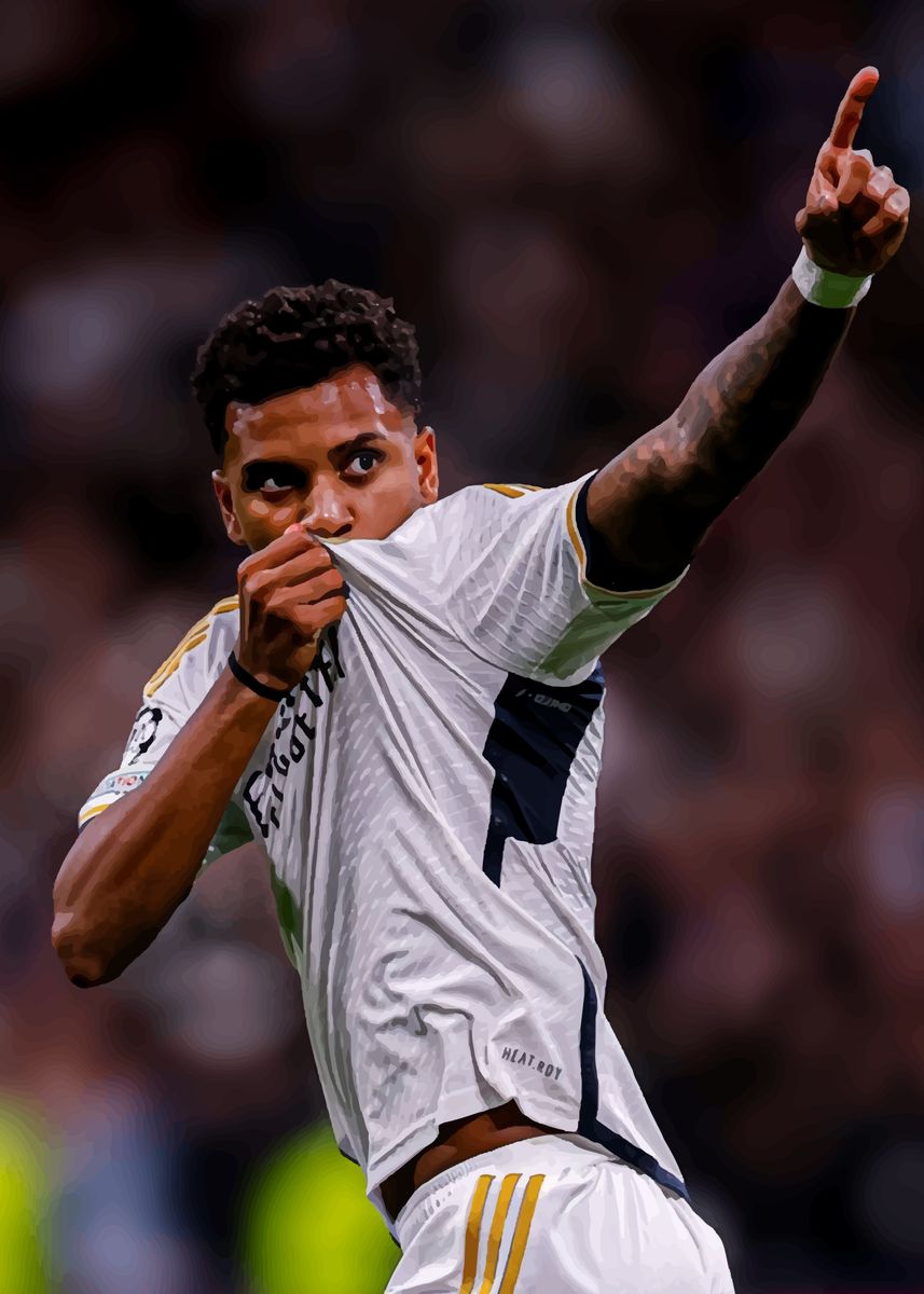 'Rodrygo Goes' Poster, picture, metal print, paint by Zeds | Displate