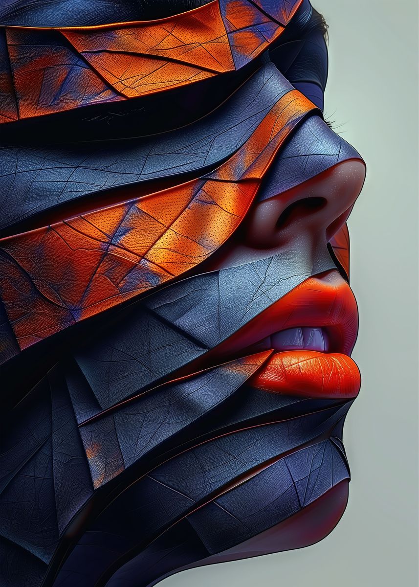 'Fragmented Beauty' Poster, picture, metal print, paint by Blazeless ...