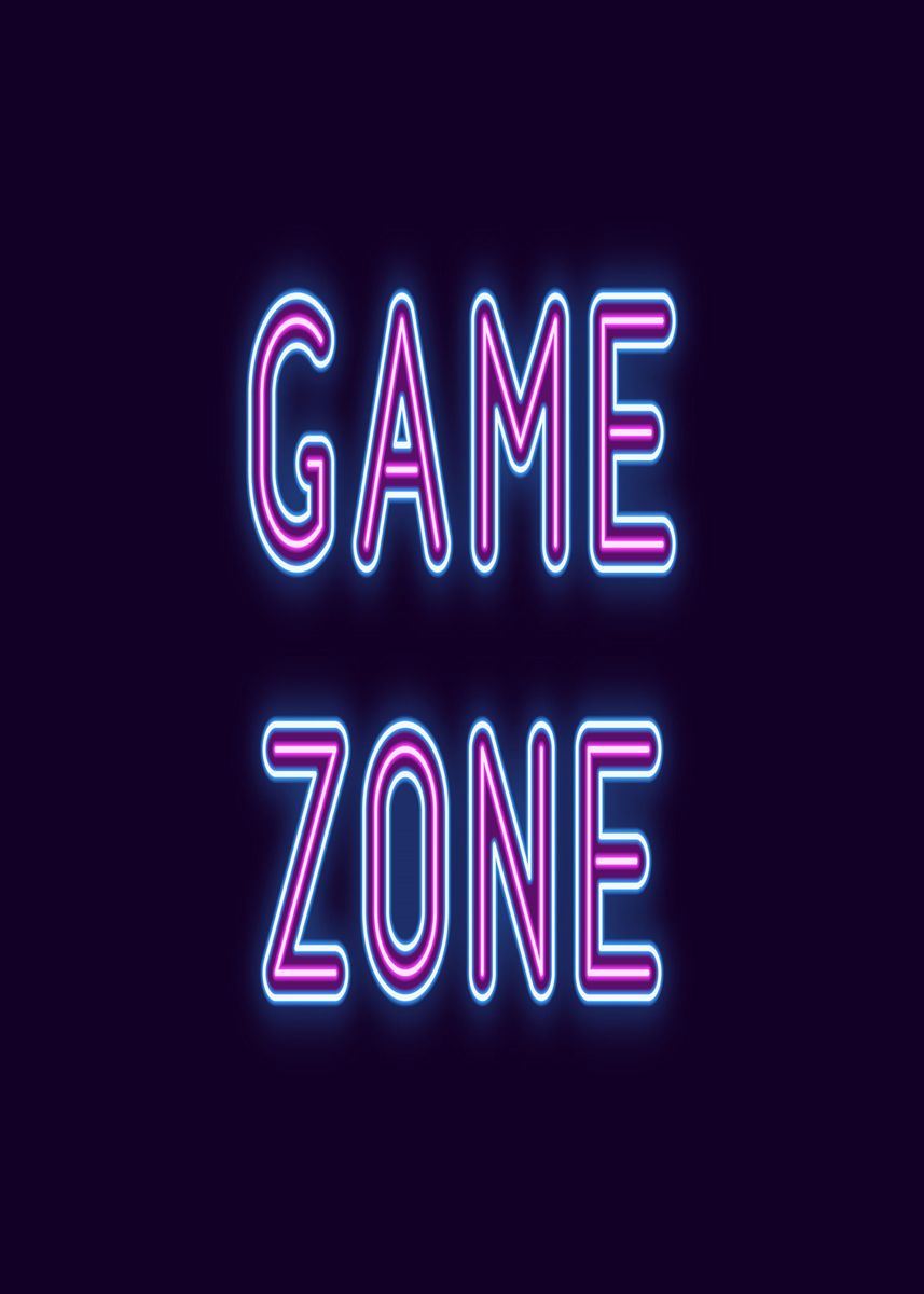 'Game Zone ' Poster, picture, metal print, paint by Create Purkarthofer ...