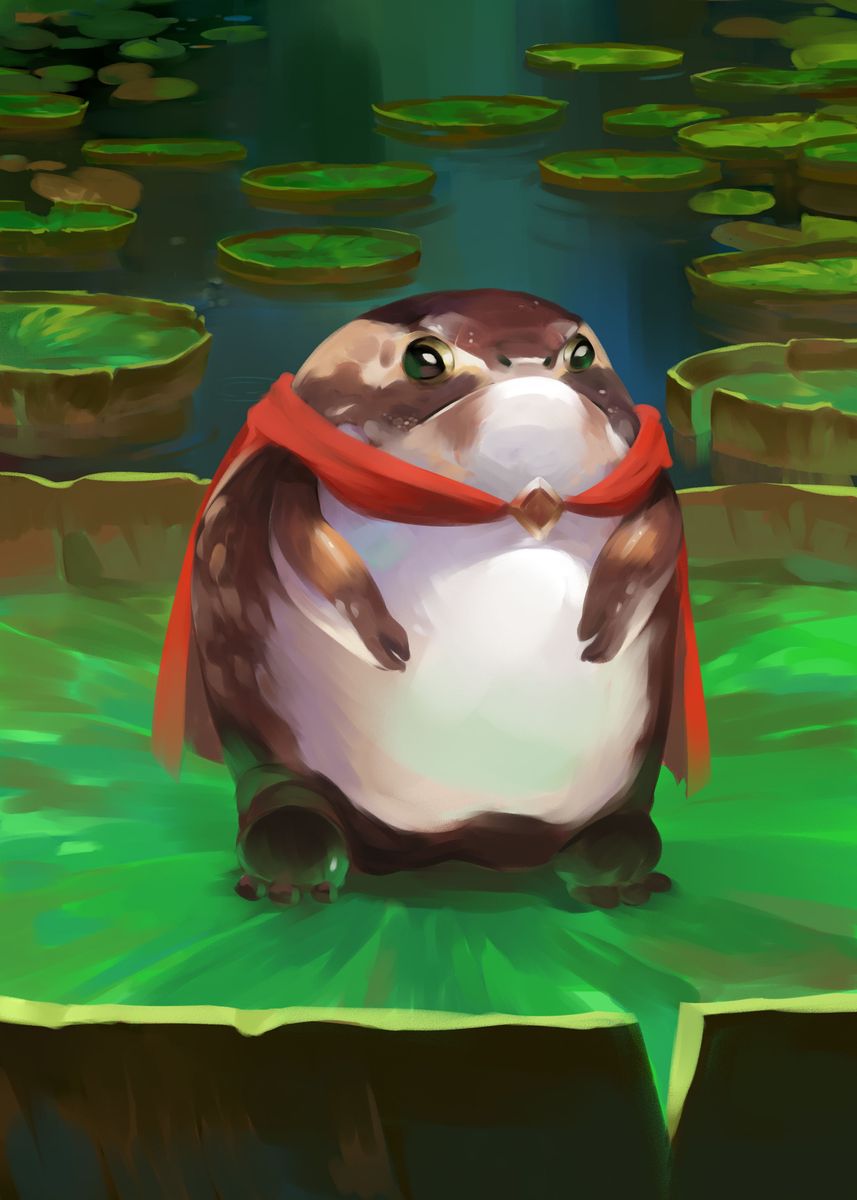 'Sir Frog' Poster, picture, metal print, paint by Zix Sparrow | Displate