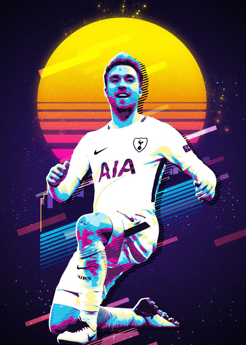 'Christian Eriksen' Poster, picture, metal print, paint by Tran Duc ...