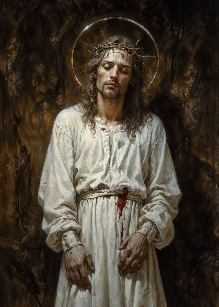 'Jesus Christ' Poster, picture, metal print, paint by Alice White ...