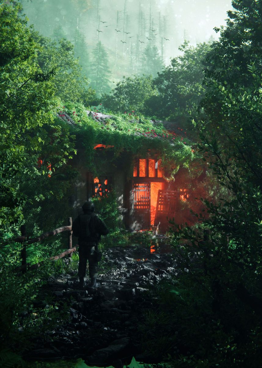 'Absence' Poster, picture, metal print, paint by Filipe | Displate