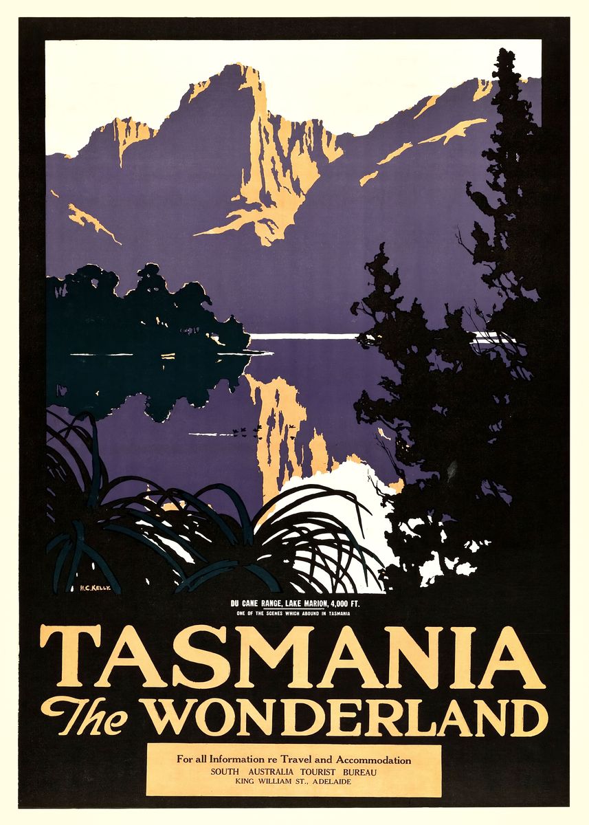 'Tasmanias Majestic Peaks' Poster, picture, metal print, paint by Steel ...