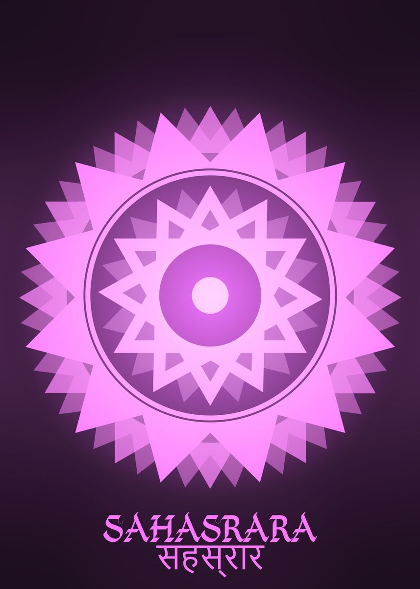'Sahasrara Chakra' Poster, picture, metal print, paint by Geometrical ...